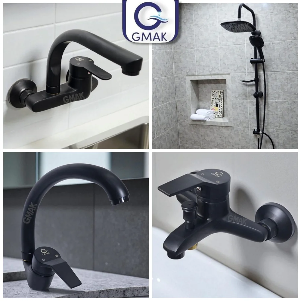 عرض – 3 قطع موديل PR + مسطرة دش 2×1 (أسود داكن) - Gmak Store